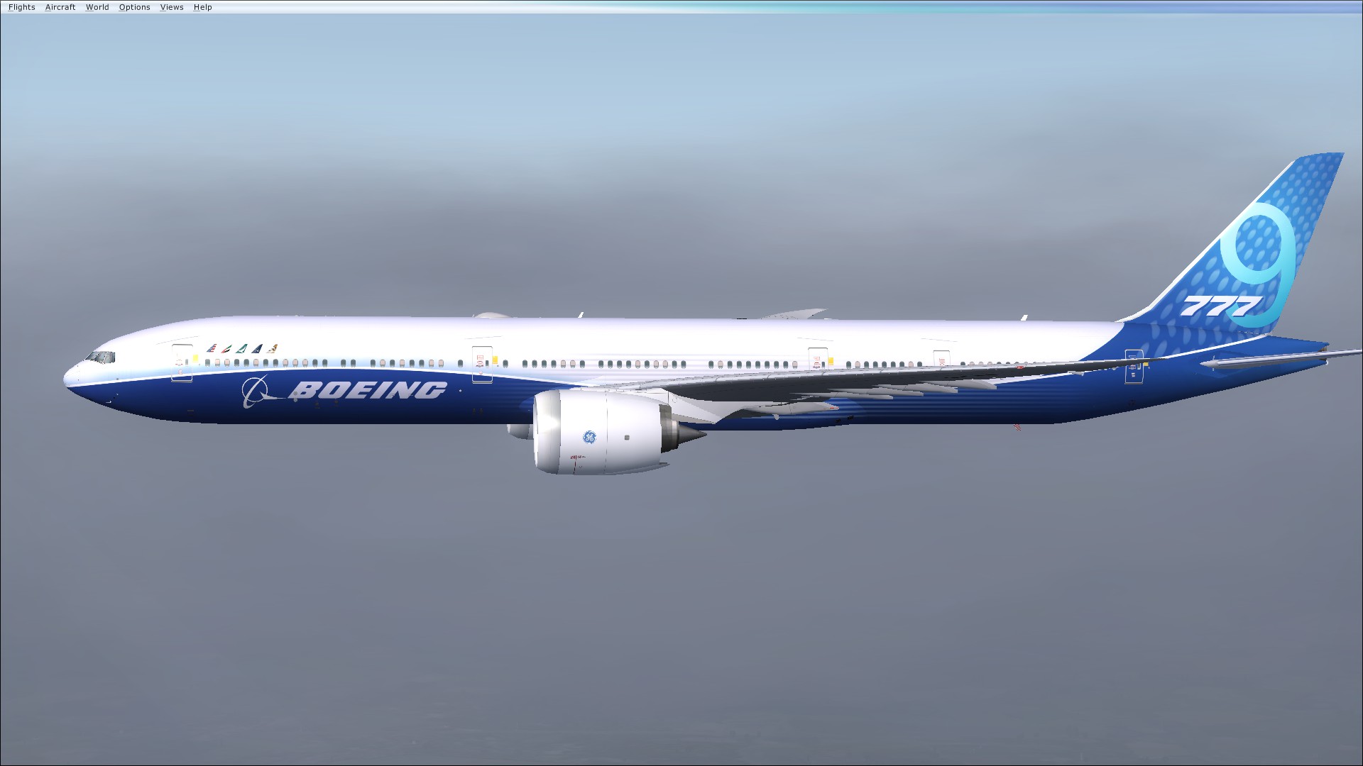 More images for Boeing+777-9X%2F10X+House+Colors+package+%28new+VC+%26+GE9X+sound+pack%29