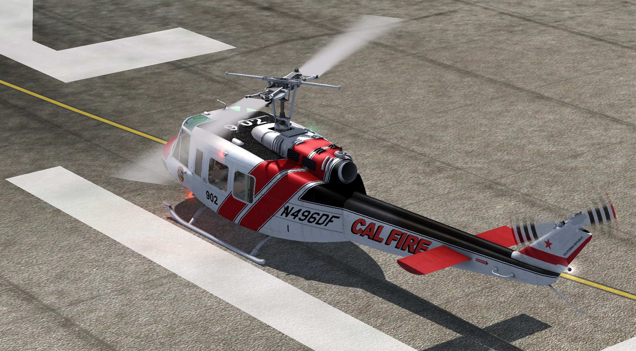 More images for FSX%2FP3D+Milviz+Huey+Redux+Cal+Fire+Fleet+Textures+FIXED