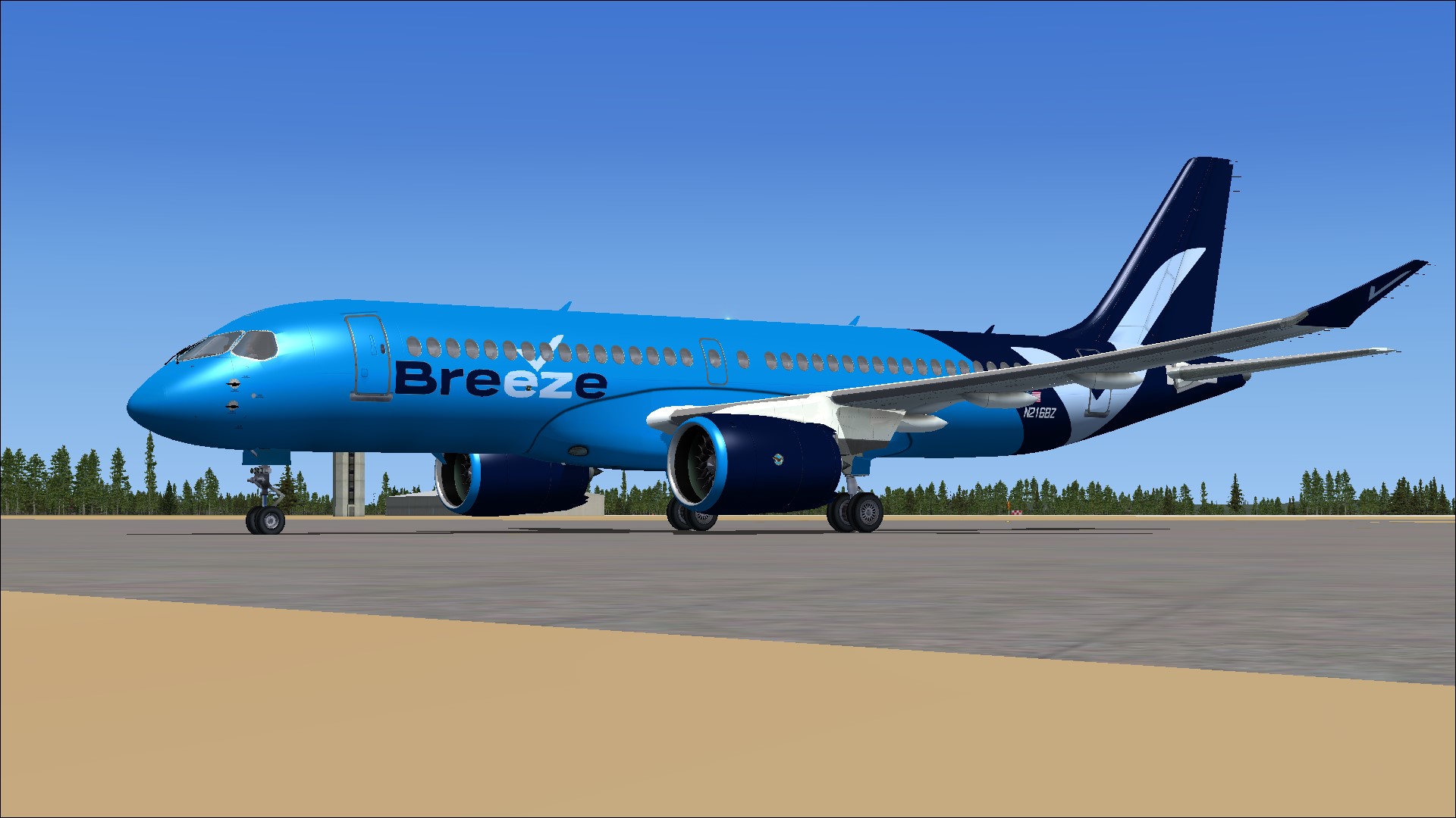 More images for VirtualCol+Airbus+A220-300+Breeze+Airways+Textures