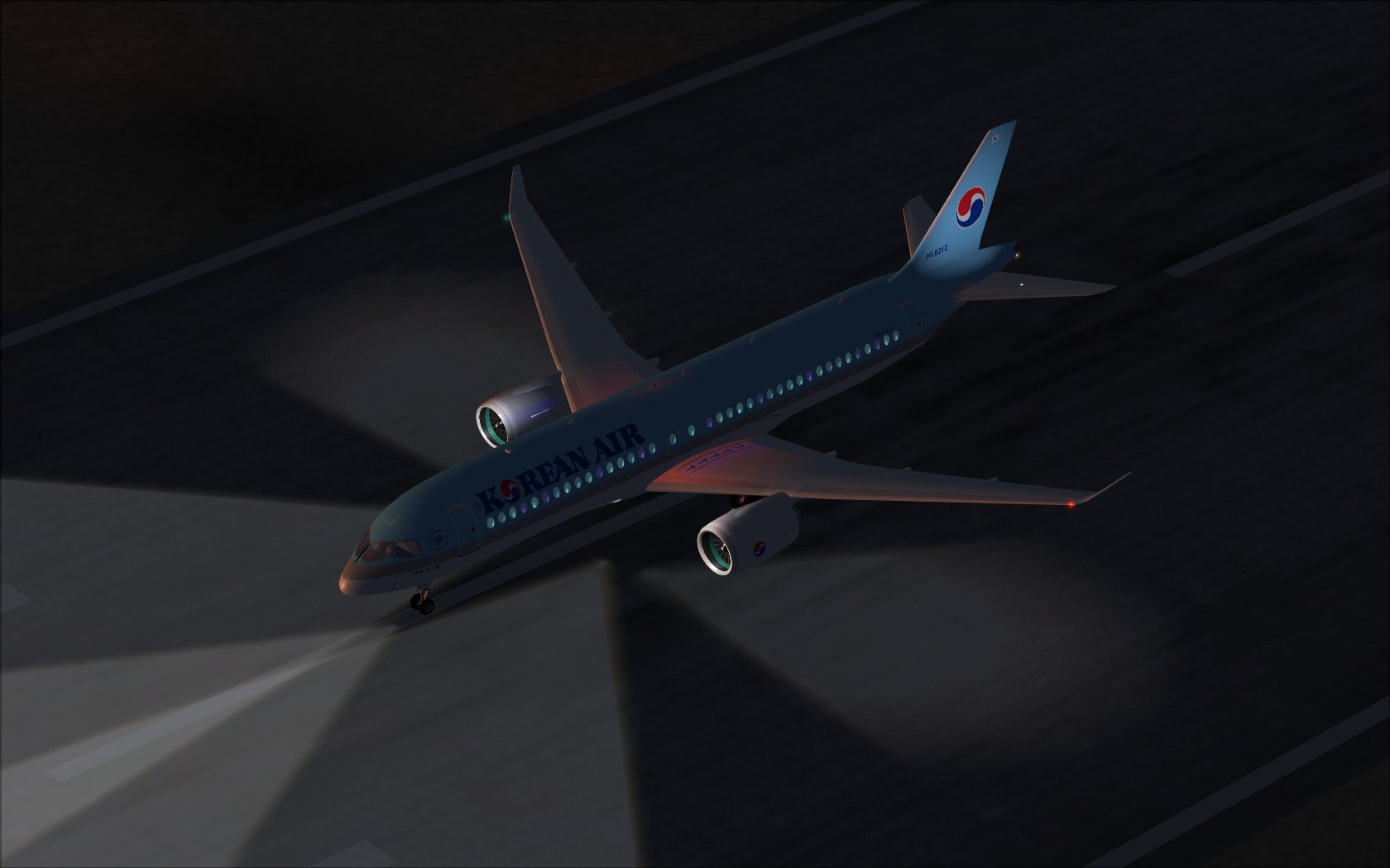 More images for FSX%2FP3D+CamSim+A220-300+Korean+Air+with+VC+package