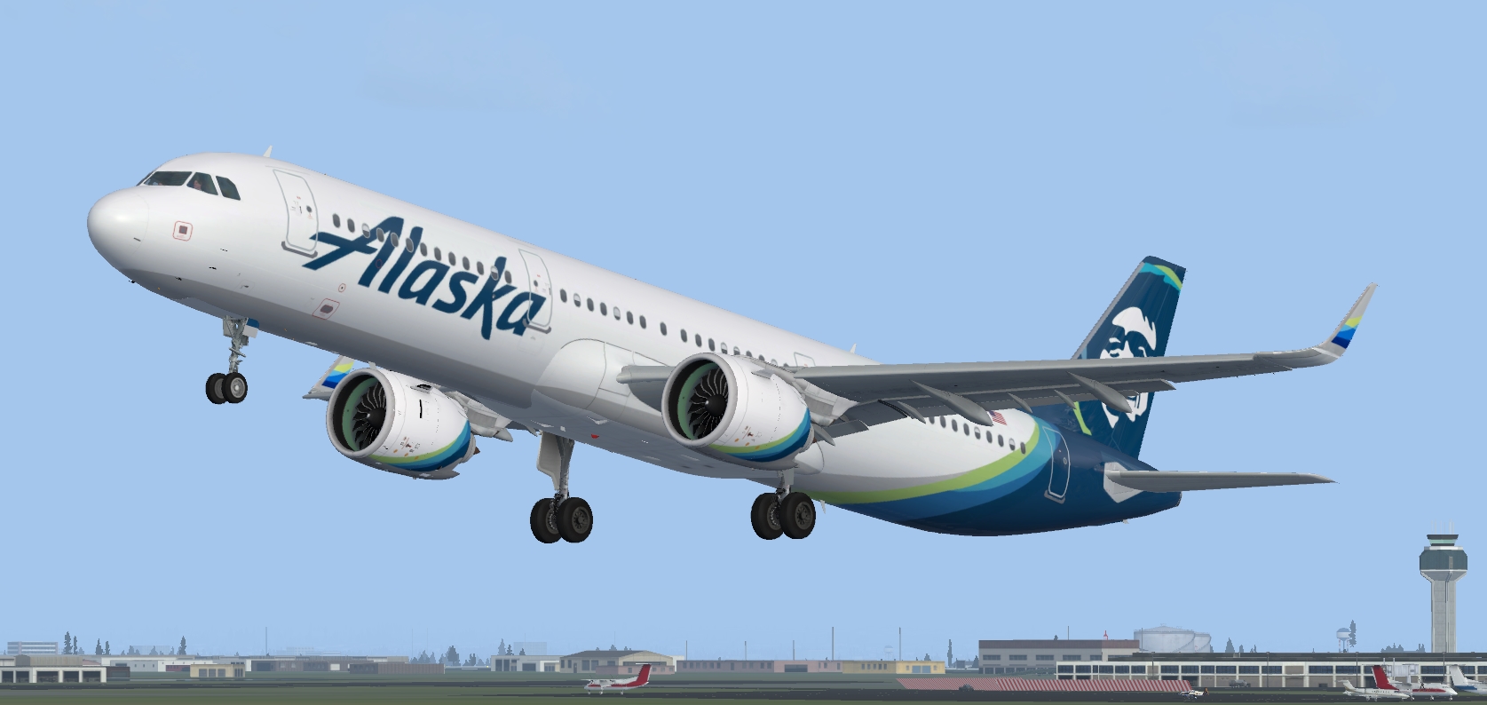 More images for FSX%2FP3D+Airbus+A321+NEO+Alaska+Airlines+Package