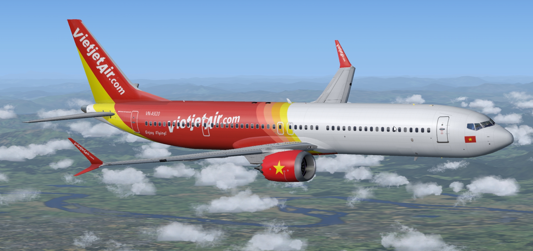 More images for FSX%2FP3D+Boeing+737+Max+10+VietJet+Air+package