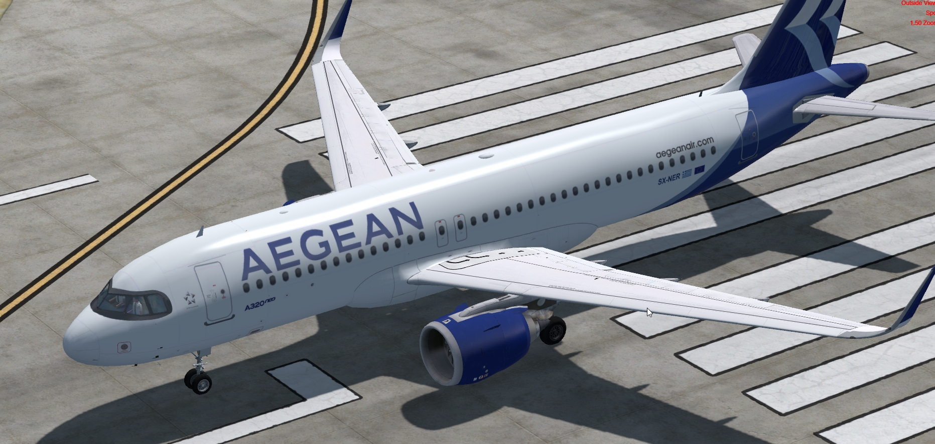More images for FSX%2FP3D+Airbus+A320neo+Aegean+package.