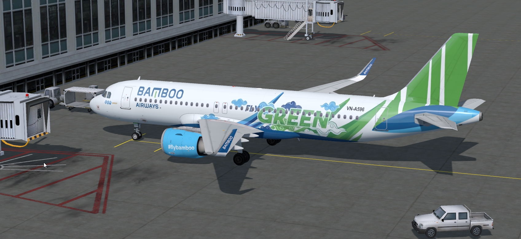 More images for FSX%2FP3D+Airbus+A320NEO+Bamboo+Airways+%27Fly+Green%27 ...