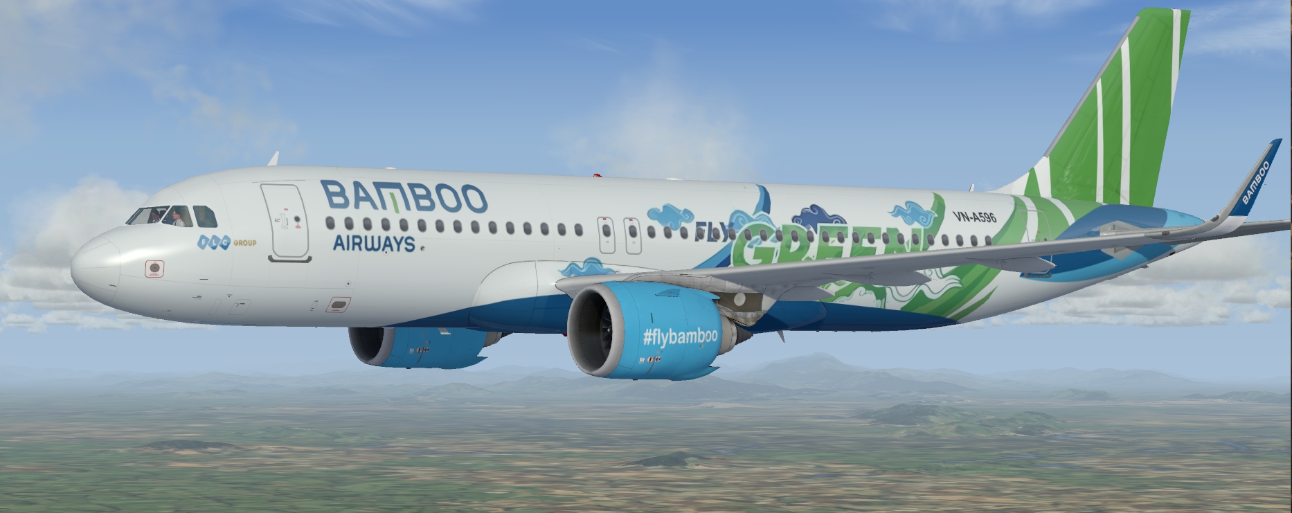 More images for FSX%2FP3D+Airbus+A320NEO+Bamboo+Airways+%27Fly+Green%27 ...