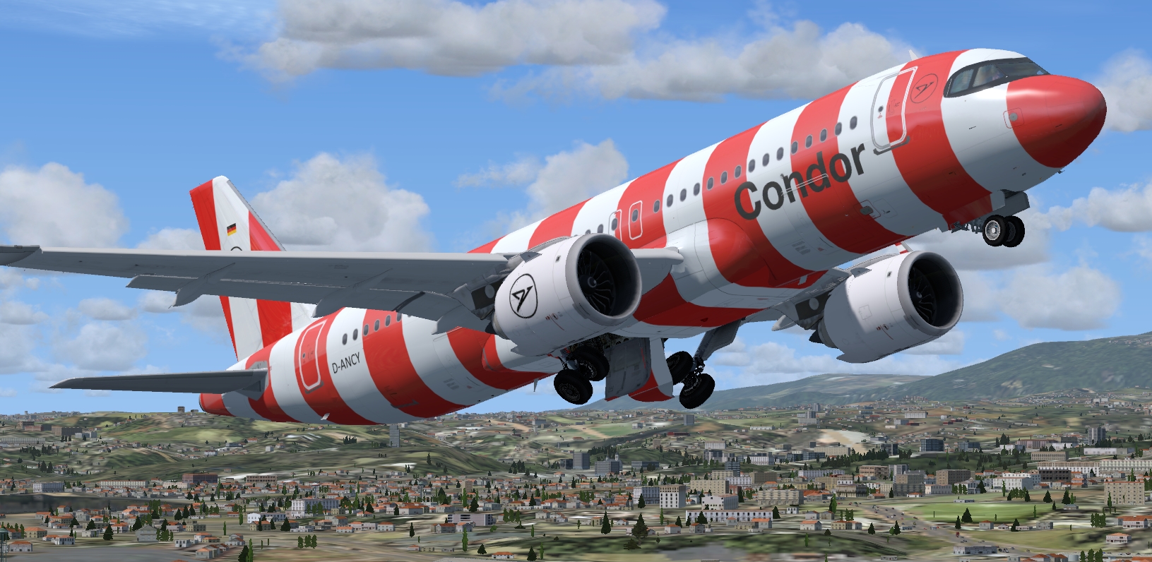 More images for FSX%2FP3D+Airbus+A320NEO+Condor+%27Red++Passion%27+package