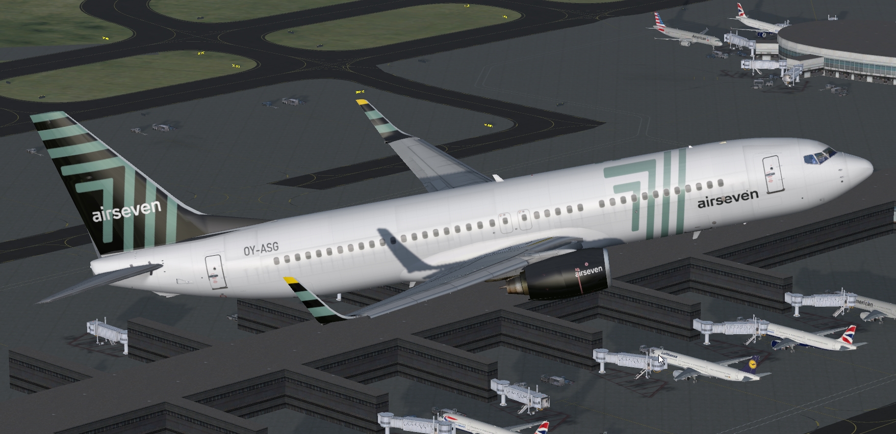 More images for FSX%2FP3D+Boeing+737-800+Airseven+package