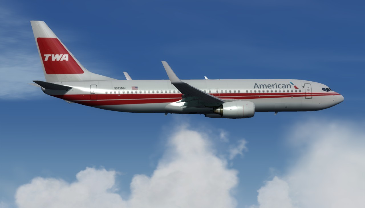 More images for FSX%2FP3D+Boeing+737-800+American+Airlines+TWA+Retro ...