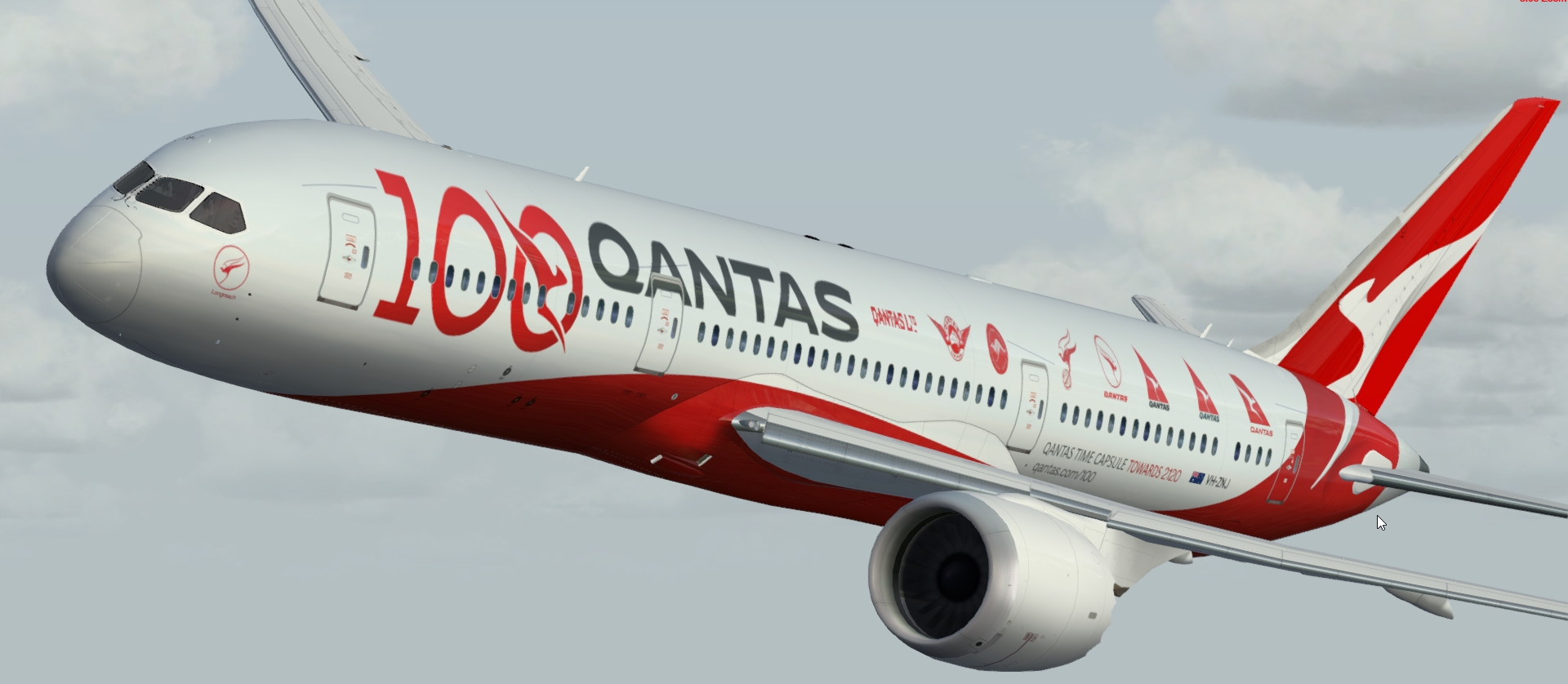 More images for FSX%2FP3D+Boeing+787-9+Qantas+100th+Anniversary+Livery ...