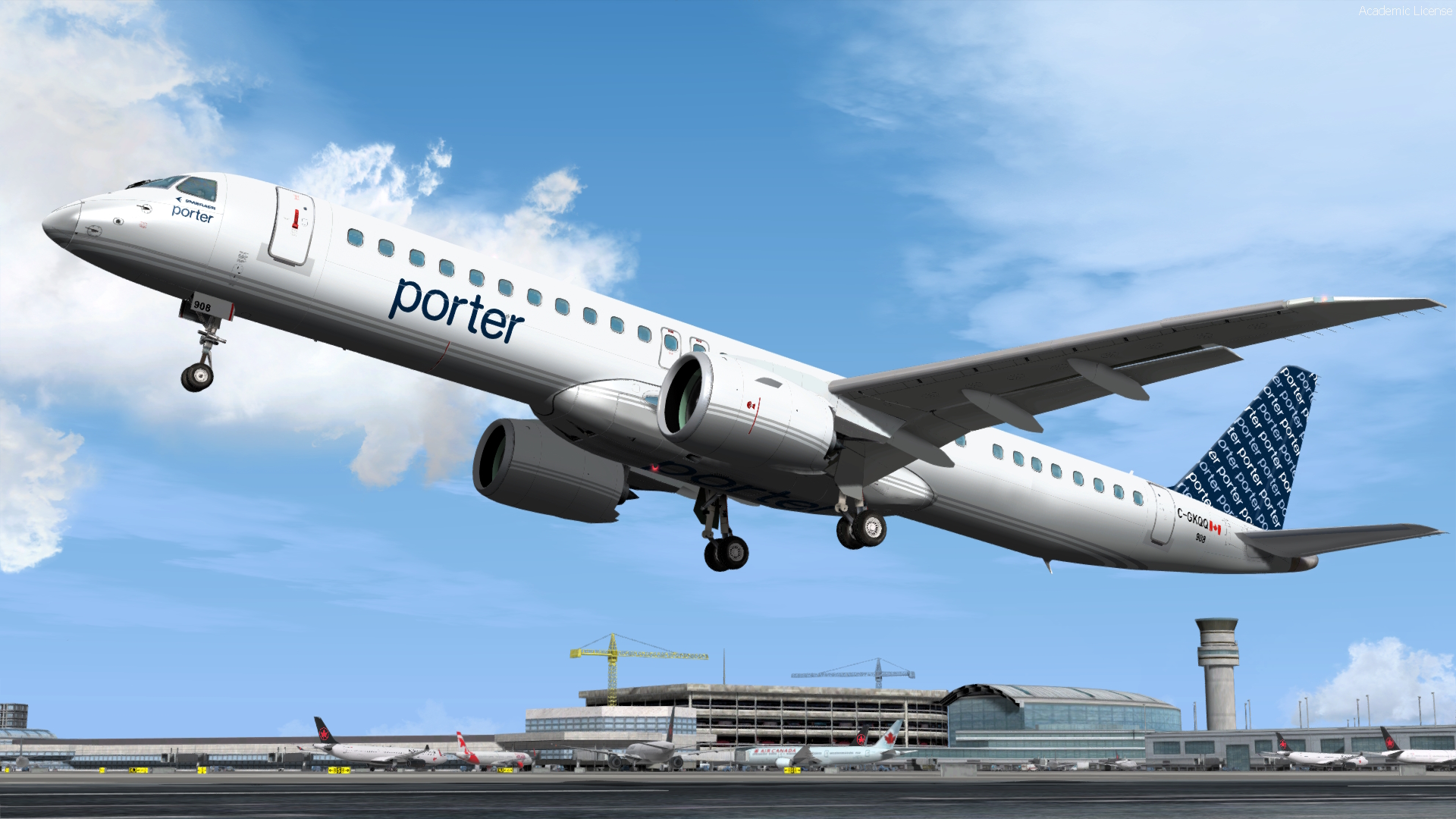 More images for FSX%2FP3D+Embraer+E195+E2+Porter+Airlines+textures