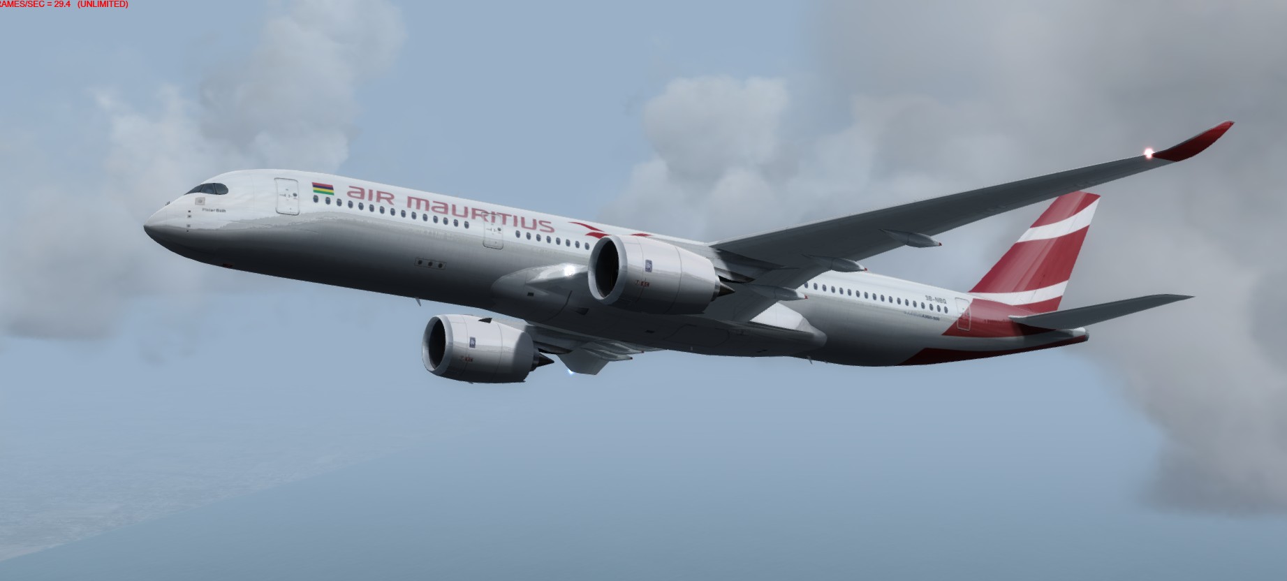 More images for FSX%2FP3D+Airbus+A350-900XWB+Air+Mauritius+package+v2