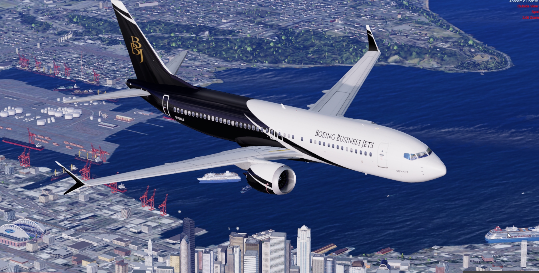 More images for FSX%2FP3D+Boeing+737-Max+8+Boeing+Business+Jets+package ...