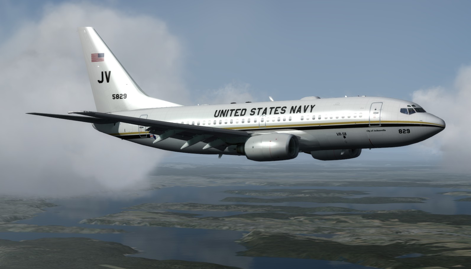 More images for FSX%2FP3D+Boeing+C-40A+VR-58+US+Navy+Reserve+Squadron+package+v2