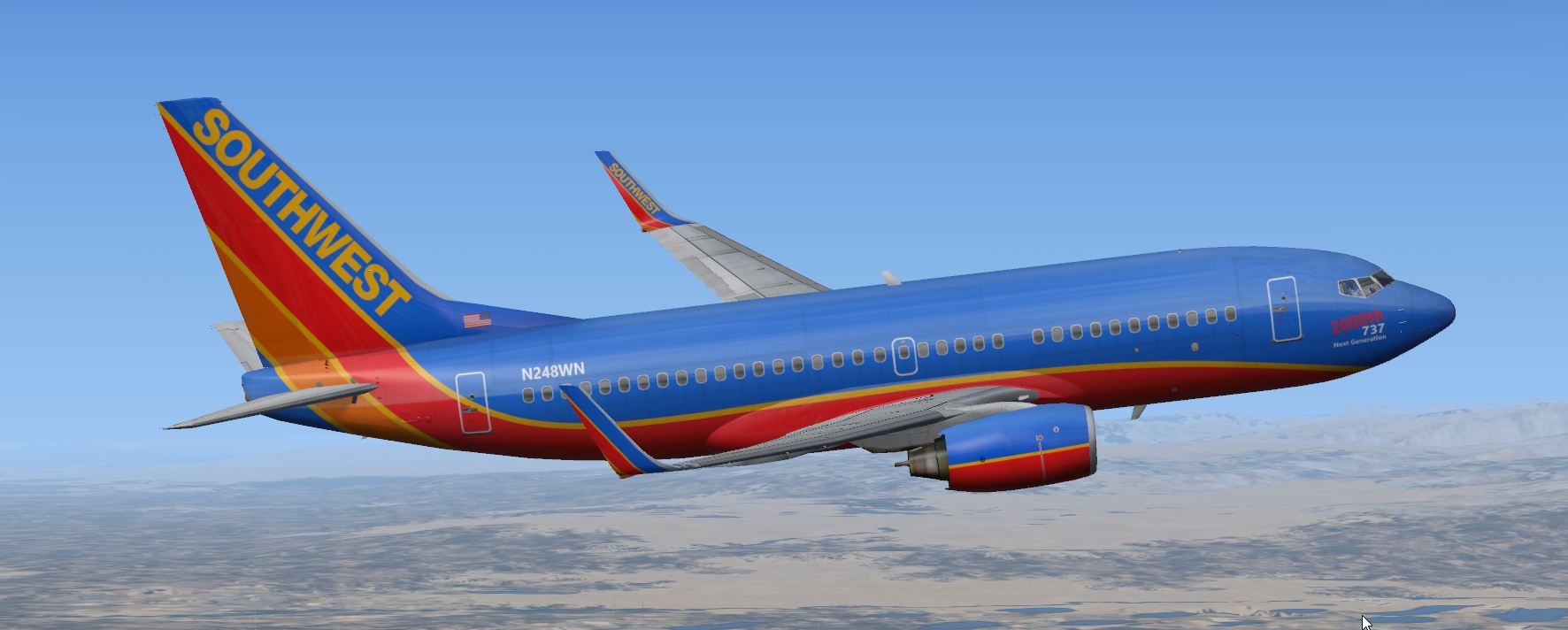 More images for FSX%2FP3D+Boeing+737-700+Southwest+Airlines+2000th+NG ...