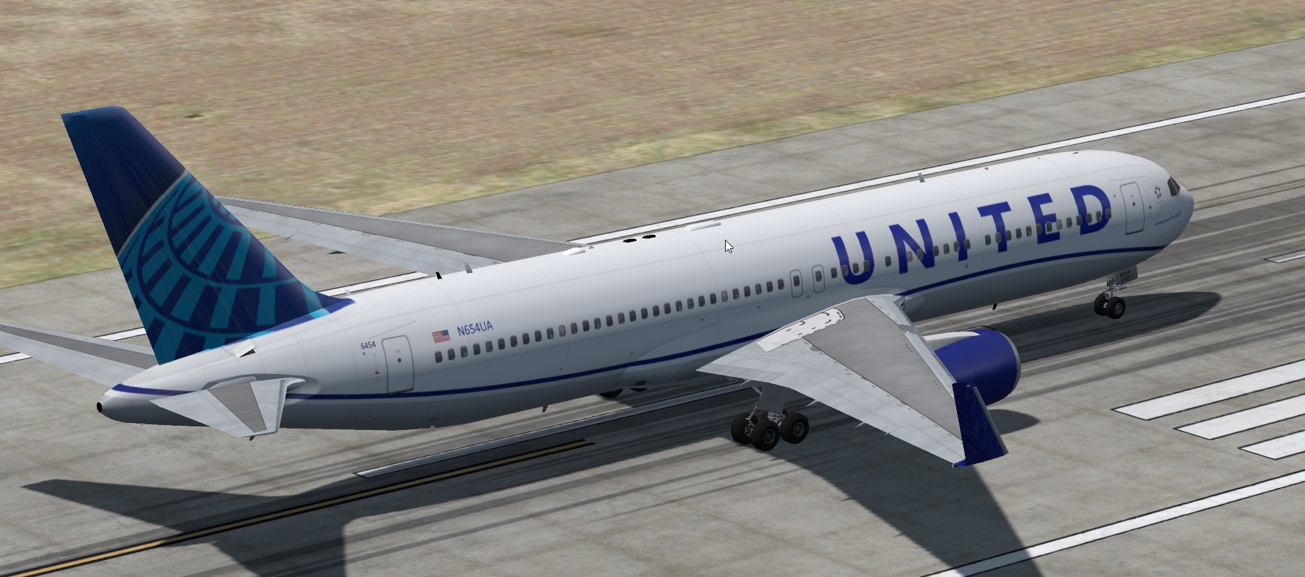 More images for FSX%2FP3D+Boeing+767-300ER+United+Airlines+N654UA