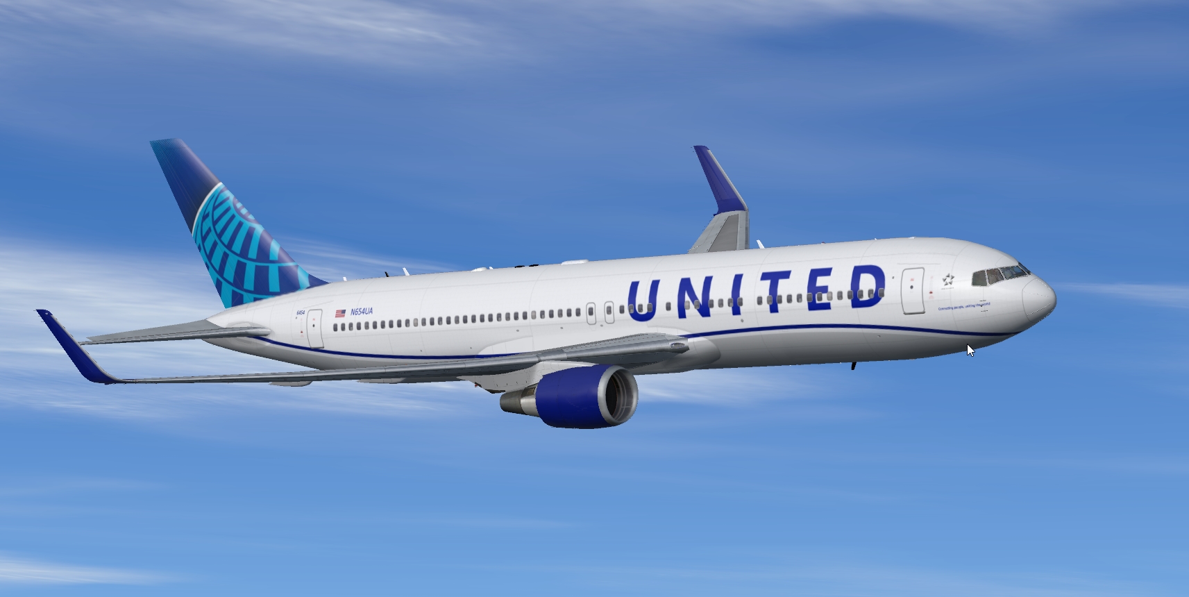 More images for FSX%2FP3D+Boeing+767-300ER+United+Airlines+N654UA