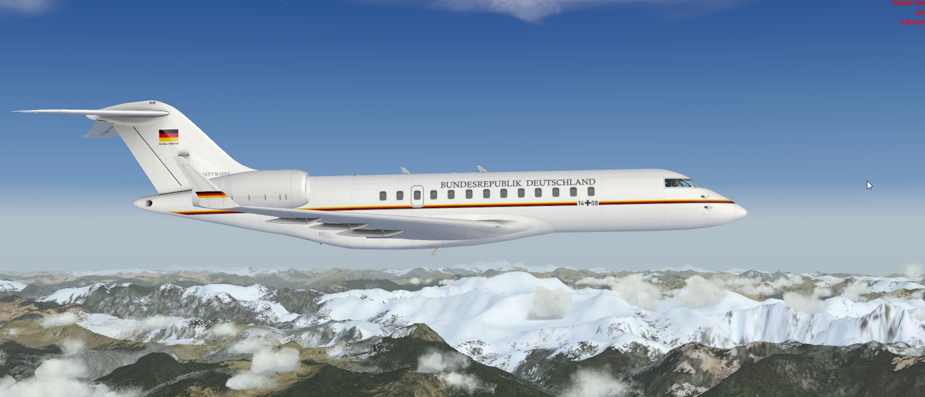 More images for FSX%2FP3D+Bombardier+Global+6000+Luftwaffe+Package.