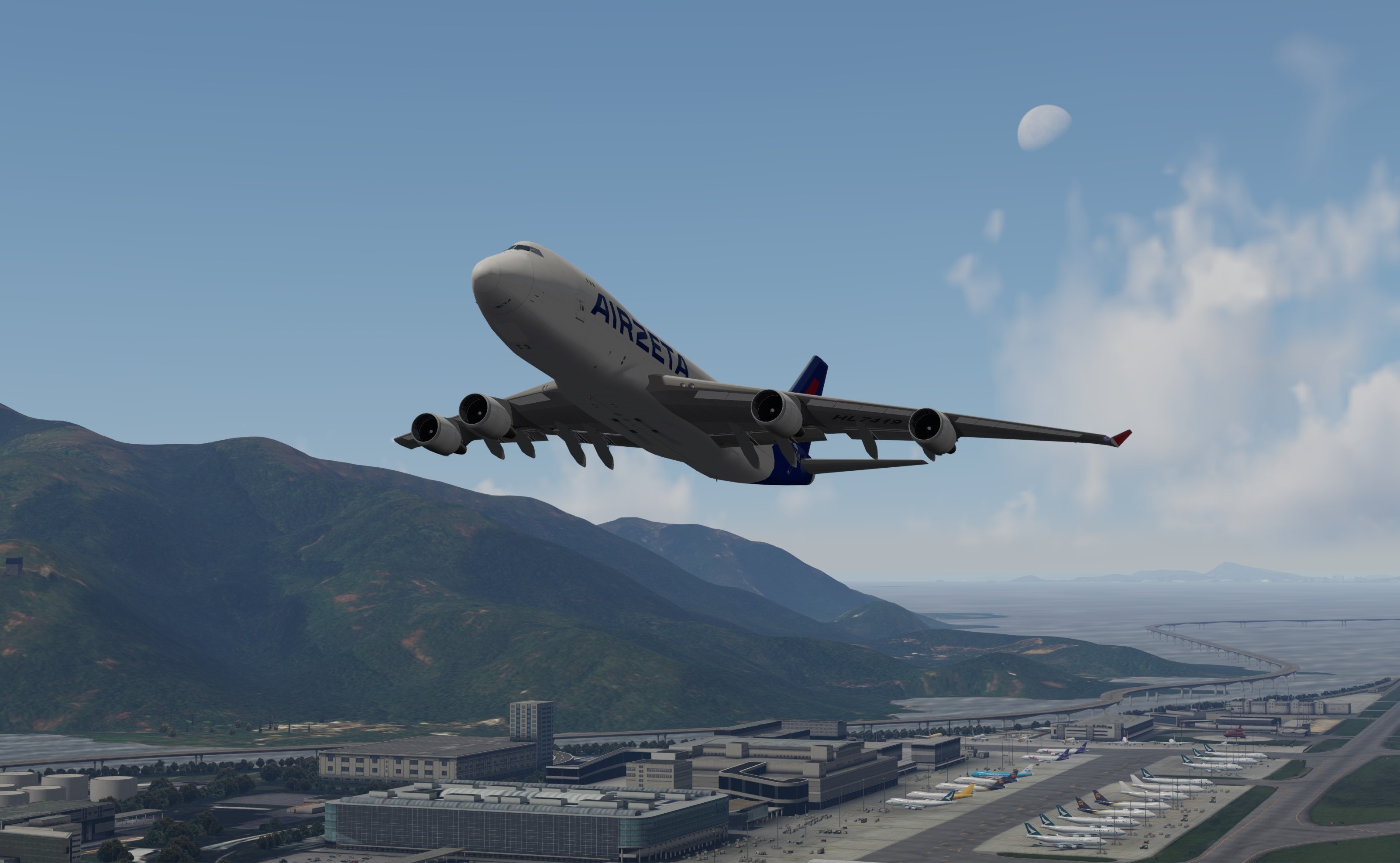 More images for FSX%2FP3D+Boeing+747EF%28SCD%29+AirZeta+HL7419+Textures