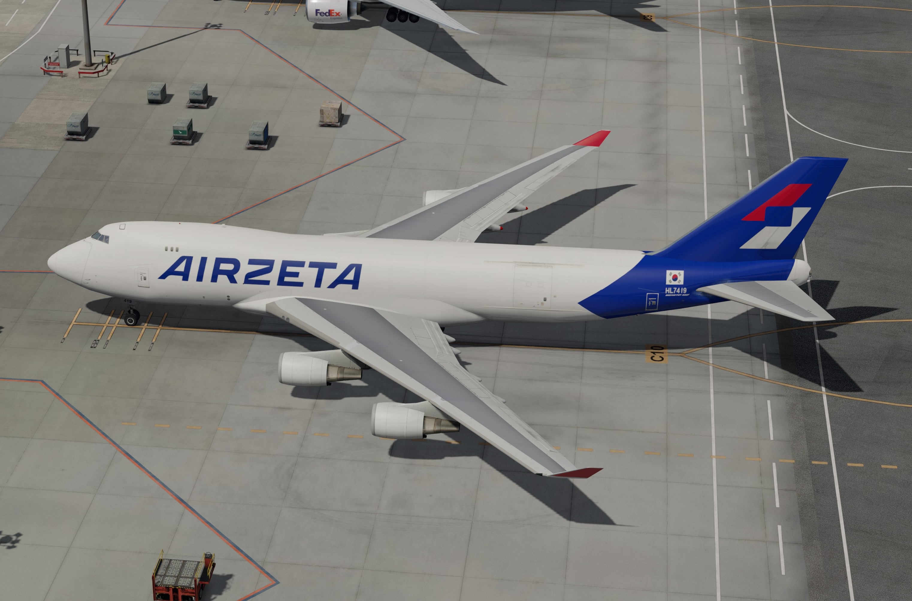 More images for FSX%2FP3D+Boeing+747EF%28SCD%29+AirZeta+HL7419+Textures